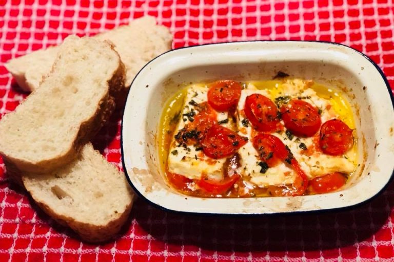 Feta Sto Fourno = Baked Feta – The Greek Vegetarian